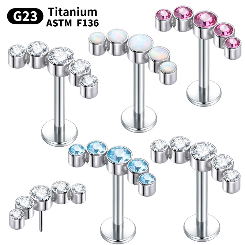 1PC-CZ-Cartilage-Piercing-Push-In-Threadless-Helix-Earring-Stud ...