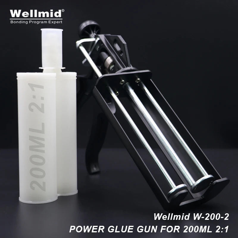 200ml-2-1-AB-Powe-Glue-Dispensing-Gun-3M-2K-Kit-Portable-Double-tube ...
