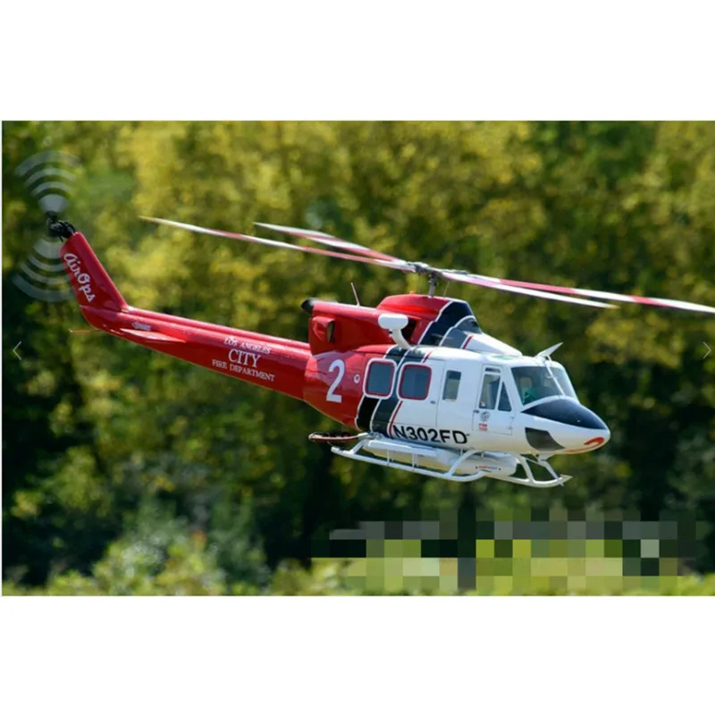 FLISHRC-Roban-B-412-WBR-LA-Fire-Rescue-800-Size-Scale-Helicopter-RTF ...