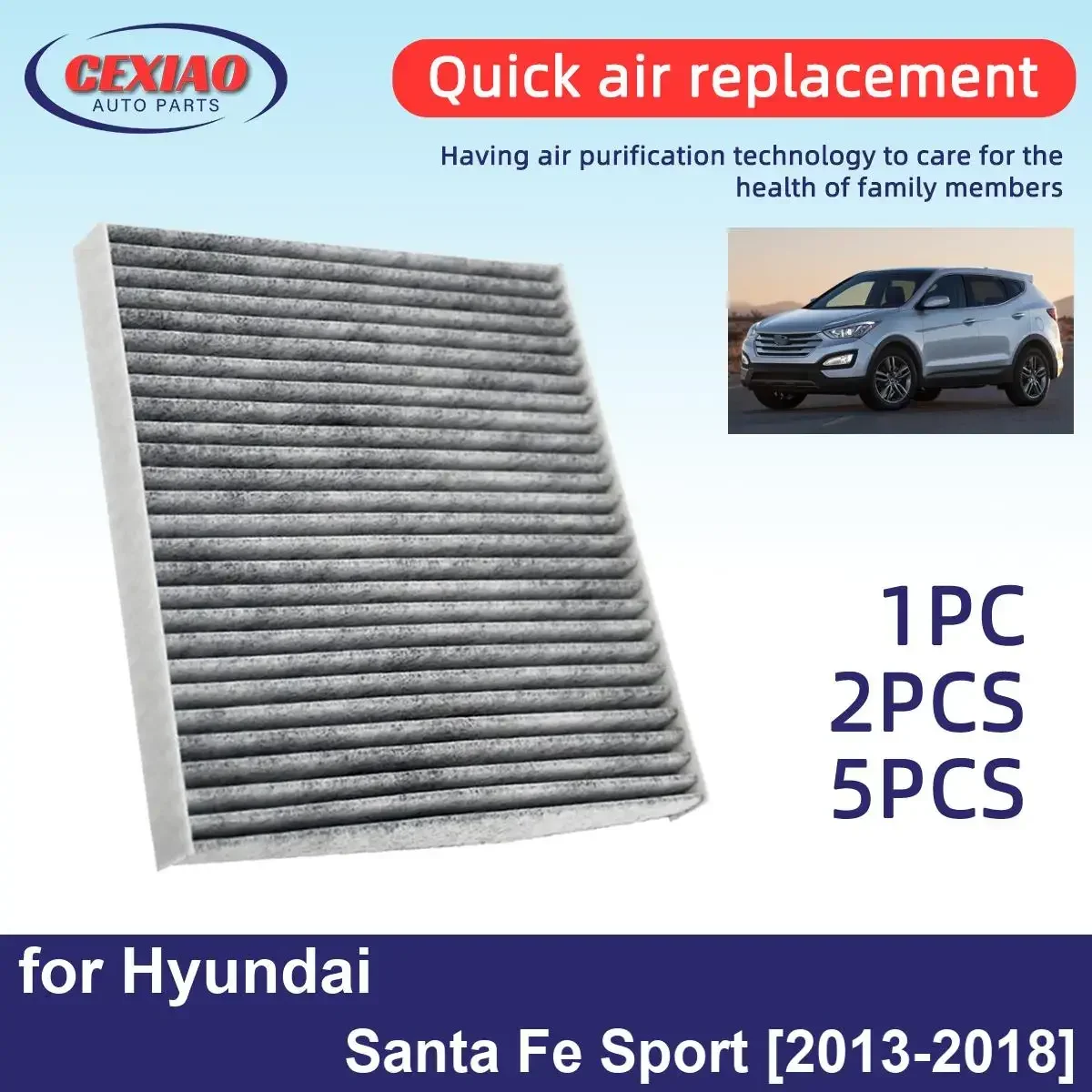 1pc-2pcs-Air-Creator-Air-Conditioner-Filter-for-Hyundai-Santa-Fe-Sport ...