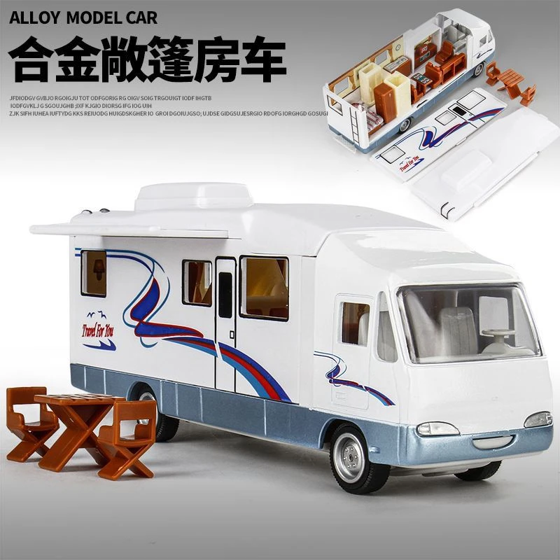 1-30-Diecast-Luxury-RV-Recreational-Vehicle-Car-Model-Metal-Camper-Van ...