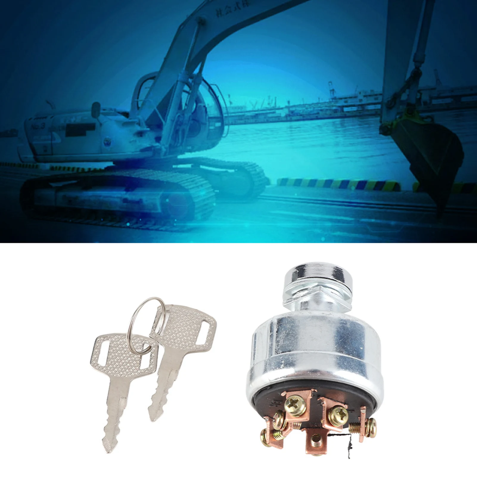 Ignition Starter Key For Kobelco SK200‑3 SK200‑5 SK120‑5 Ignition ...