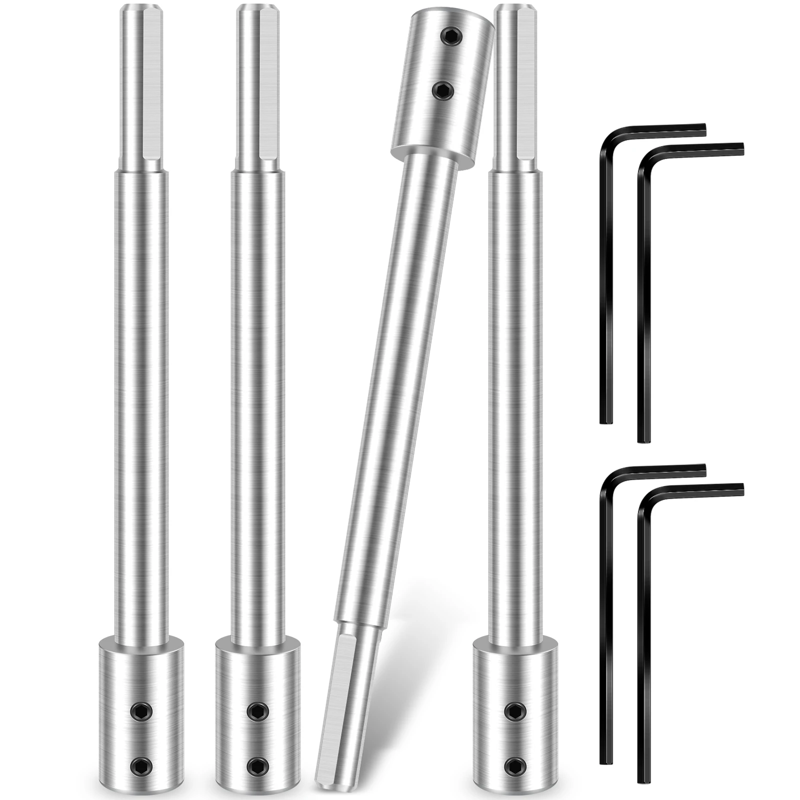 4Pcs-Forstner-Bit-Extension-Metal-6-11-16Inch-Extra-Long-Forstner-Drill ...