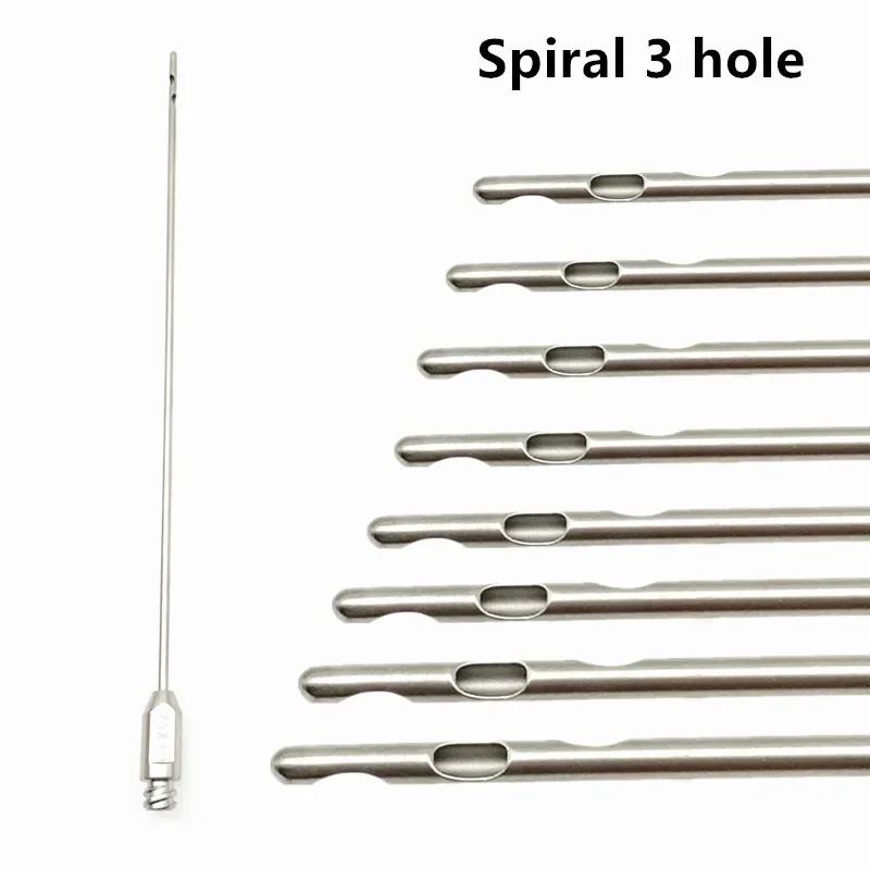 Spiral 3 Hole Liposuction Cannulas Spiral Cannulas Facial Fat ...