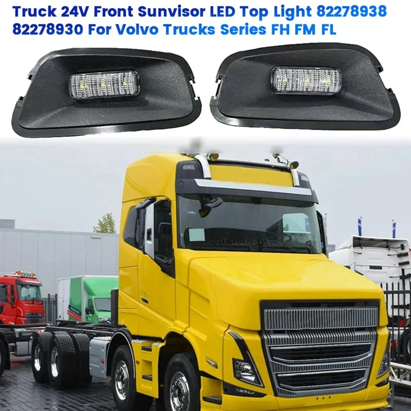 1Pair-Truck-24V-Front-LED-Top-Light-82278938-82278930-For-Volvo-Trucks ...
