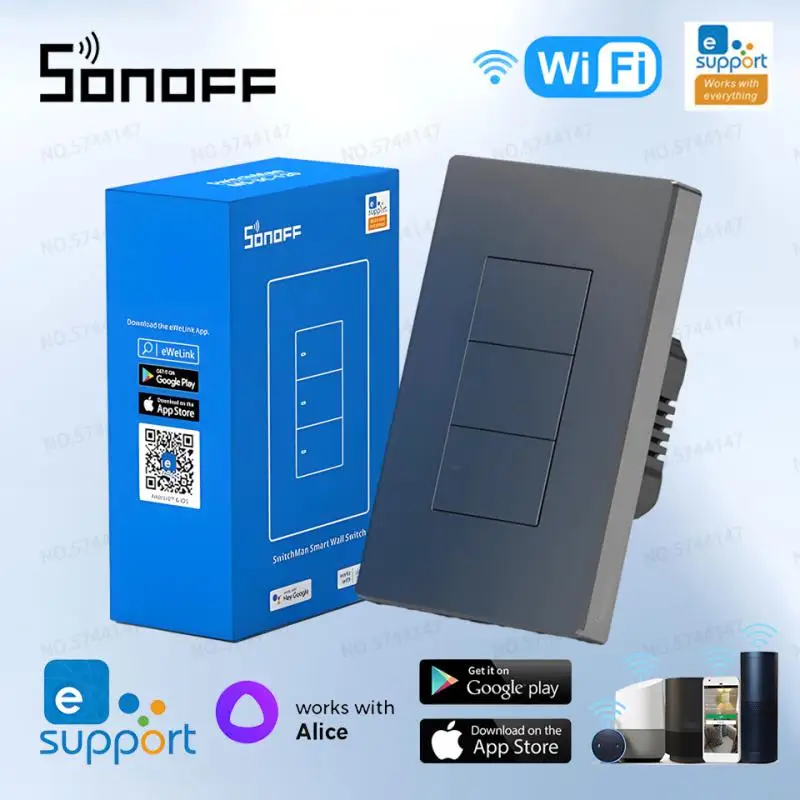 SONOFF-SwitchMan-M5-Smart-Wall-Switch-120-Type-1-2-3-Gang-Wall-Push ...