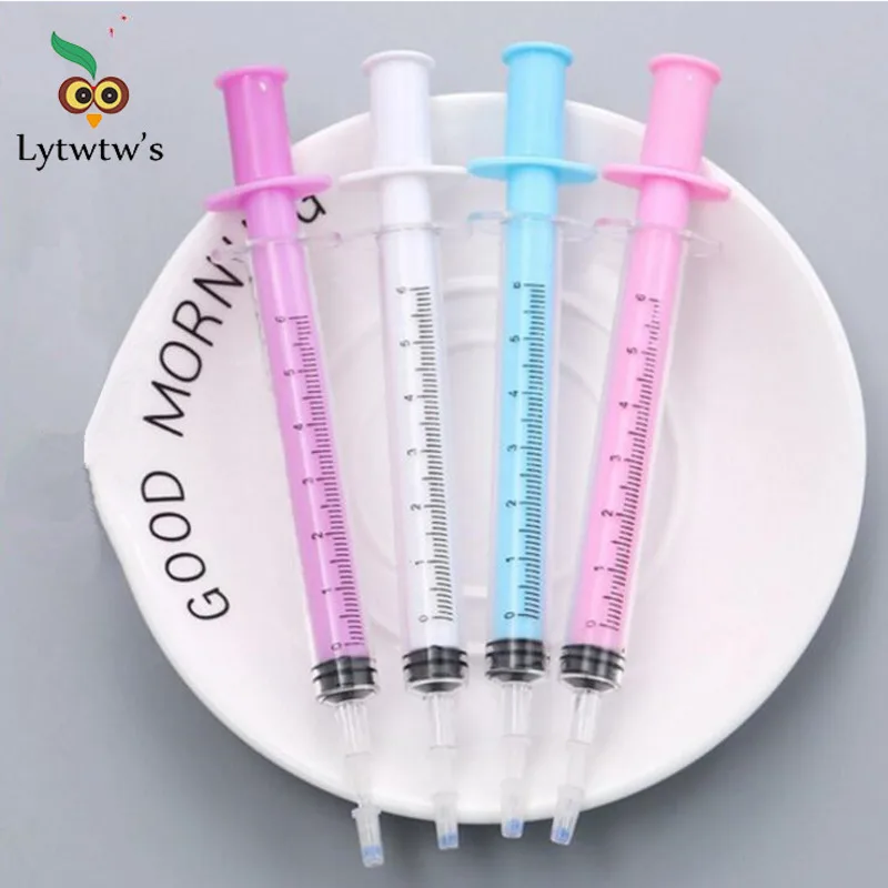 Lytwtw Jeringa de cilindro creativa Kawaii, bolígrafo de Gel para ...
