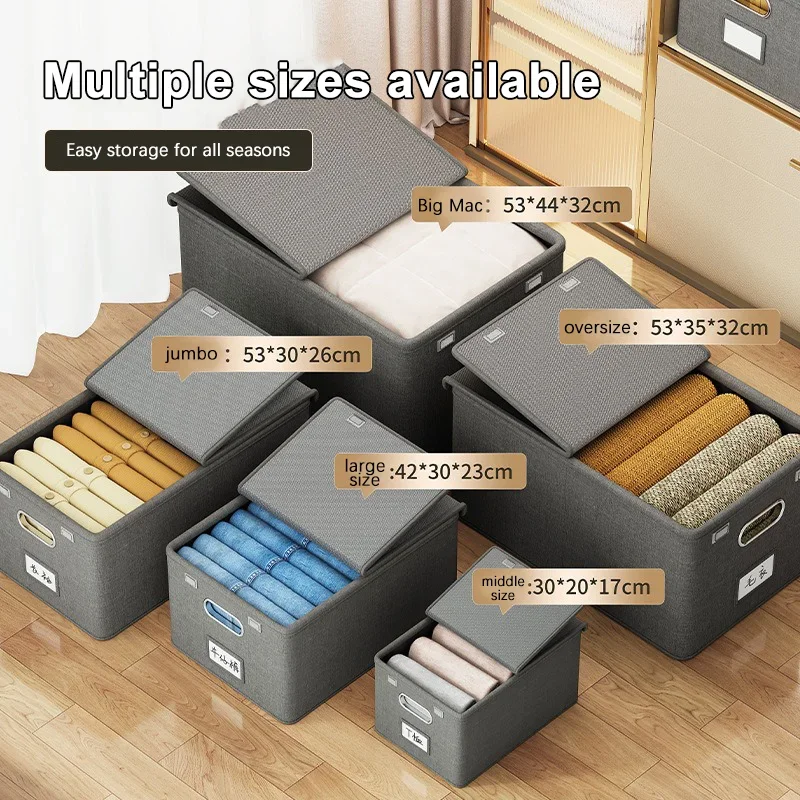 2024-New-Clothes-Folding-One-piece-Lid-Storage-Box-Flip-Lid-Storage-Box ...