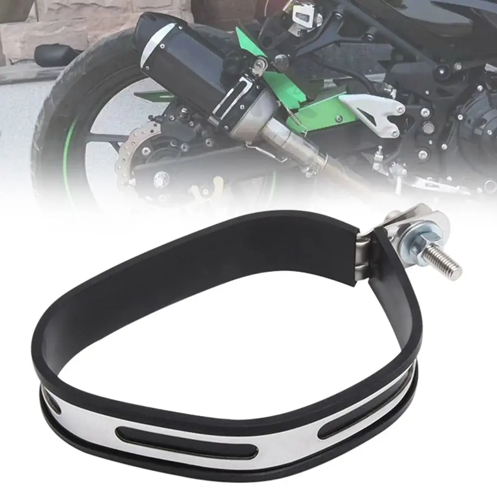 Universal-Hanger-Band-Fixture-Support-Bracket-Motorcycle-Exhaust-Clamp ...