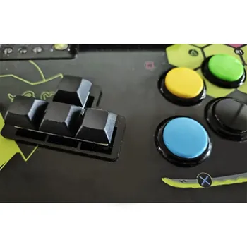 믹스 박스 WASD 무브먼트 키, LED 조명 포함, 아케이드 히트박스 파이트스틱, 전통 일본 스타일 조이스틱 변환