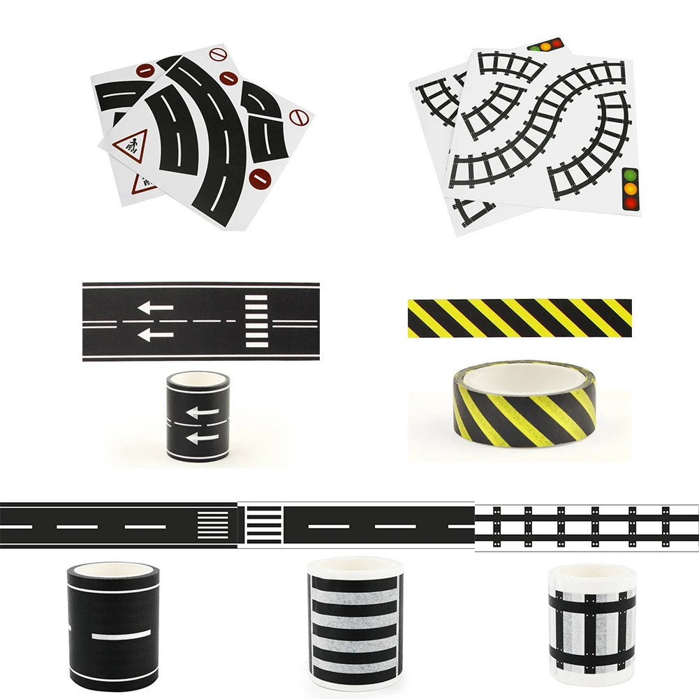Roll Car Road Adhesive Black Road Tape Removable Floor Sticker Train ...