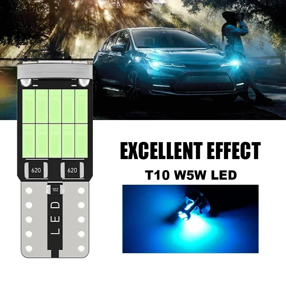 Automobile-Accessories-2x-High-Bright-T10-W5W-Led-Car-Light-26smd-4014 ...