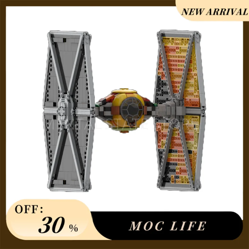 NEW 1378PCS Customized MOC Masterpiece TIE Starfighter Building Blocks ...