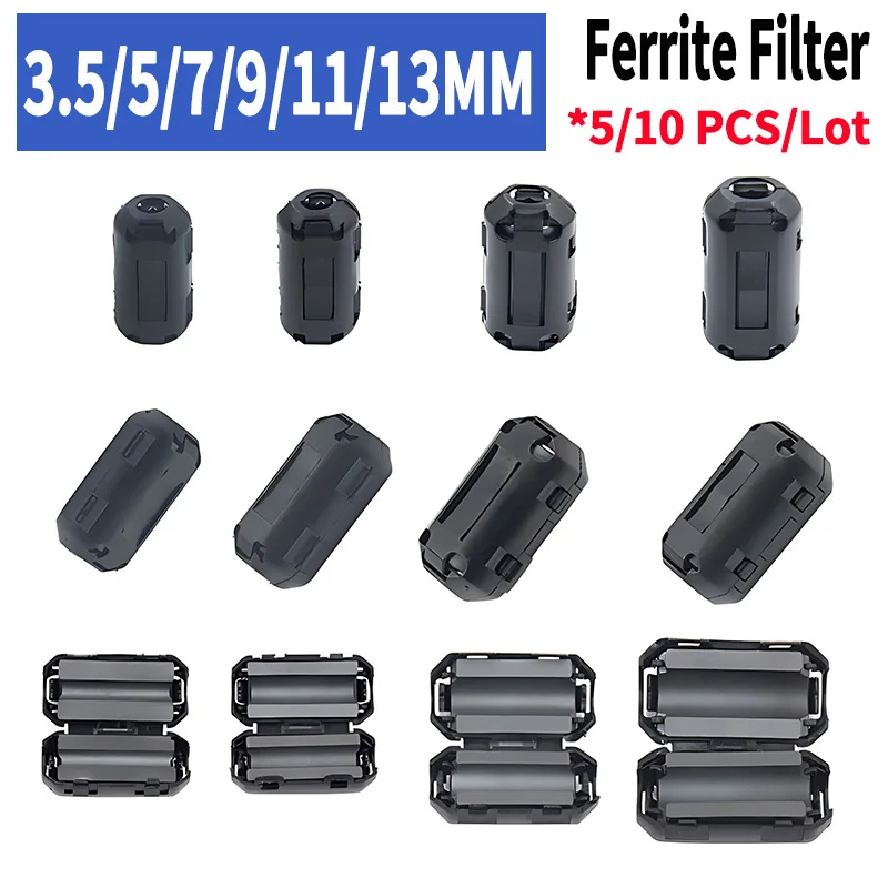 Anti-interference-Snap-Ferrite-Filter-For-Cable-Ferrite-Core-Choke-Clip ...