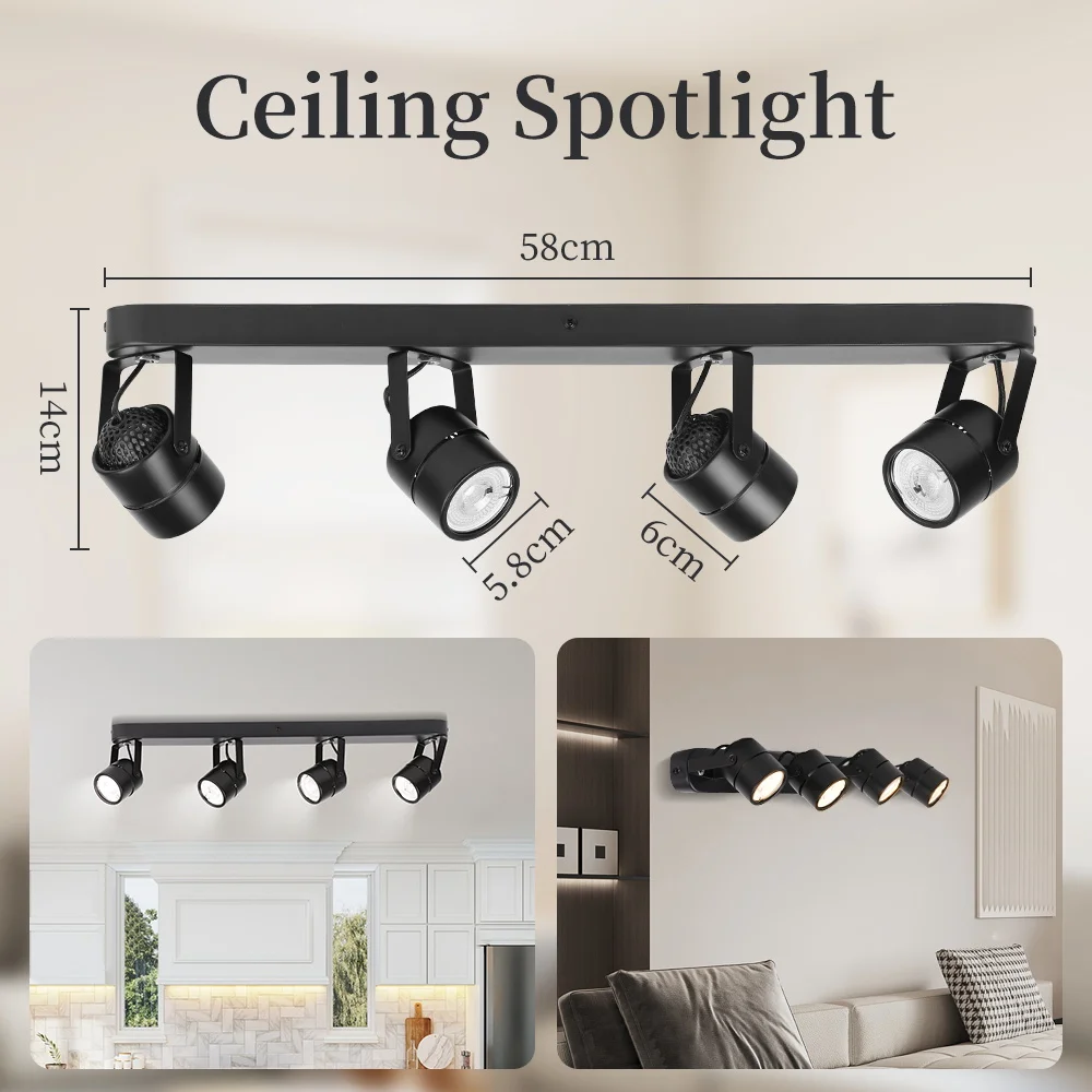 AC85-265V Spot Led Ceiling Lighting Indoor Replaceable GU10 Bulb ...