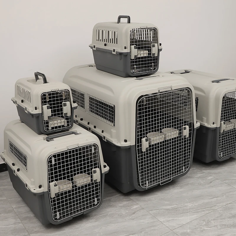 Airline-approved-plastic-pet-transporter-XXL-dog-travel-cage-with ...