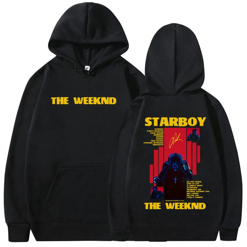 Rapper THE WEEKND STARBOY Album 2025 Merch Hoodie Men Women Harajuku ...