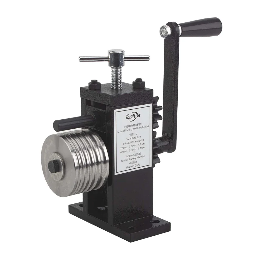 Auble Hand Cranked Jewelry Bender Machine Steel Roller For Ring Bangle ...