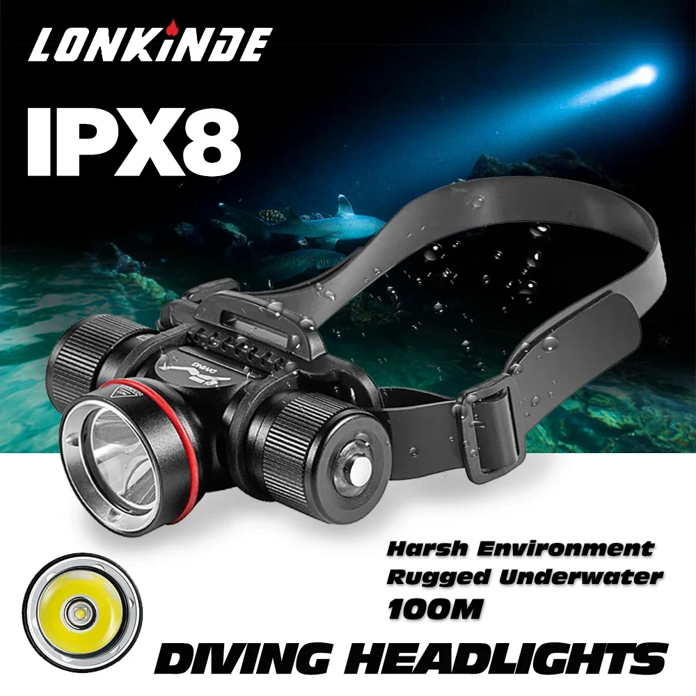 Powerful-Scuba-Diving-Headlamp-5000LM-L2-LED-Dive-Headlight ...