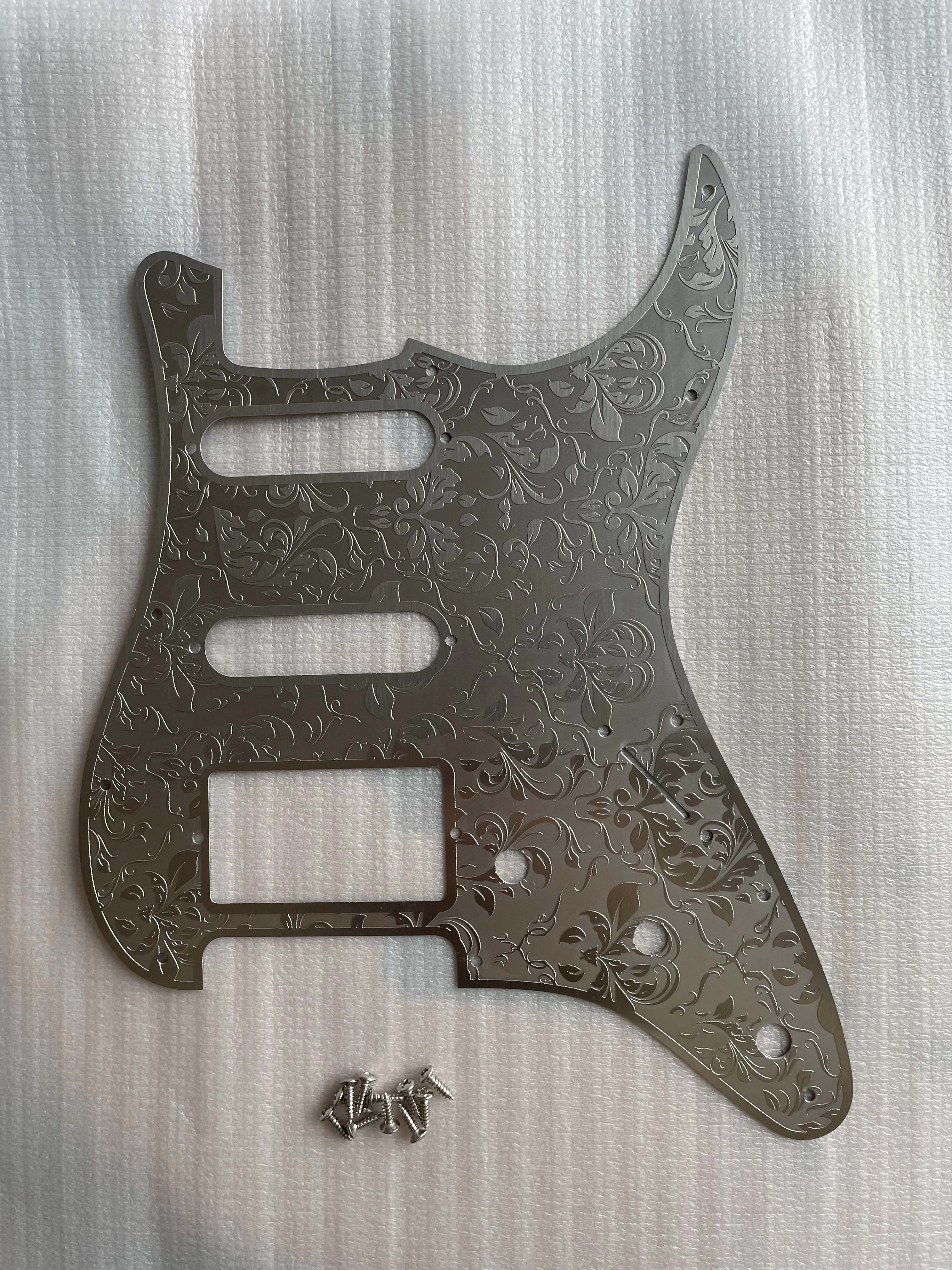 11-Holes-Stainless-Steel-Carving-Electric-Guitar-Pickguard-Scratch ...