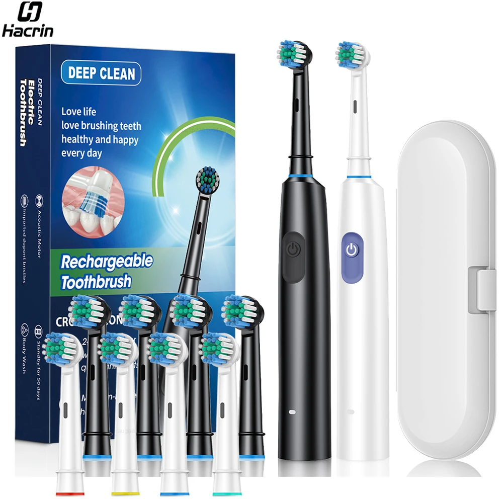 Rotary-Electric-Toothbrush-Rechargeable-Electric-Toothbrush-for-Adults ...