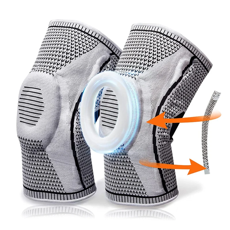 Summer-Sports-Knee-Guards-Pressurized-Silicone-Shock-Absorption ...