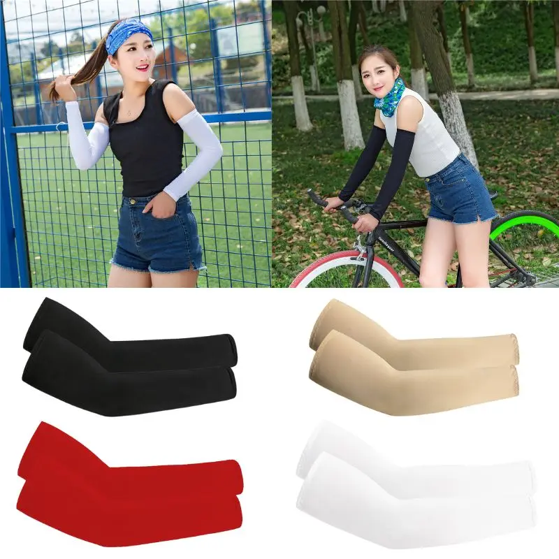 Unisex-Arm-Sleeve-Women-Men-Sports-Sunscreen-Sleeves-Elastic-UV-Sun ...
