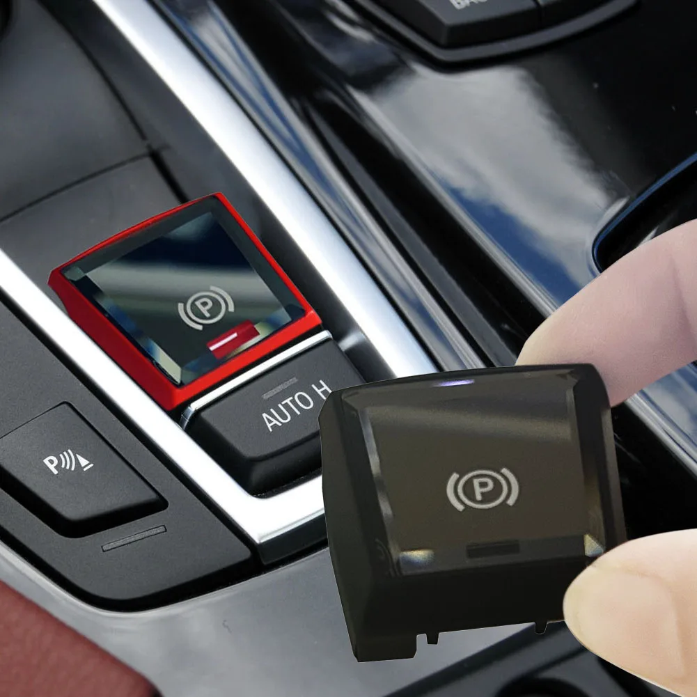 Car-Parking-Brake-P-Button-Switch-Cover-Handbrake-For-BMW-5-6-Series-X3 ...