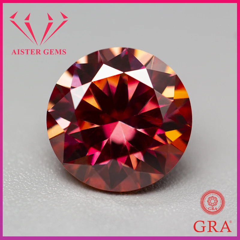 Rainbow-Red-Moissanite-Stone-With-Certificate-0-5-5-0ct-Moissanita ...