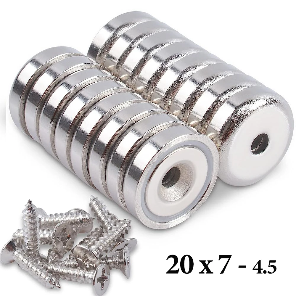 4-30-Stuks-20X7-Gat-4-5Mm-Neodymium-Magneet-N35-Ndfeb-Verzonken ...