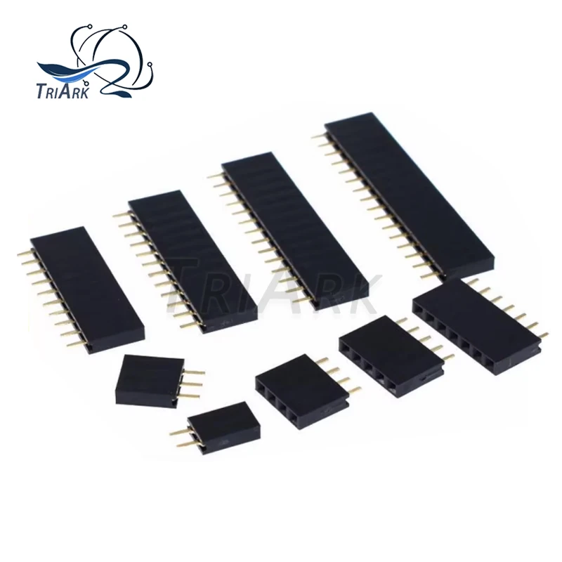 20PCS 2.54mm Single Row Pin Female Header Socket Pitch 1*2p 3p 4p 5p 6p ...
