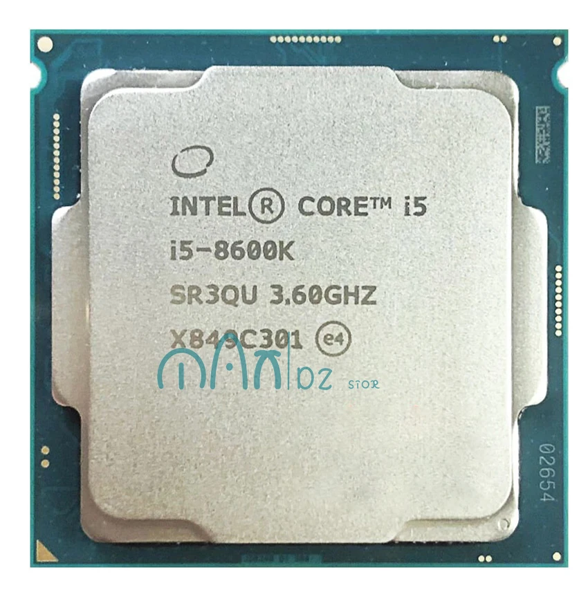 Intel core i5-8600K i5 8600k 3.6 ghz processador cpu de seis núcleos 9m 91w lga 1151