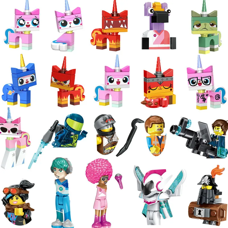 Anime-movie-cartoon-building-blocks-Melody-Zebe-REX-Lucy-Disco-kitty ...