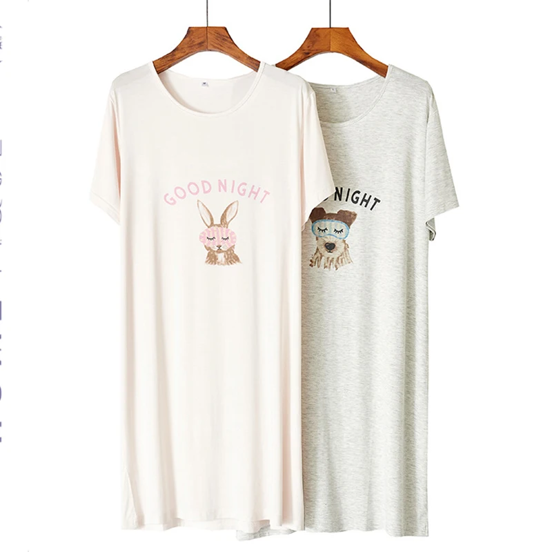 Donne stampa estate modale dolce ragazza cartone animato camicia da ...