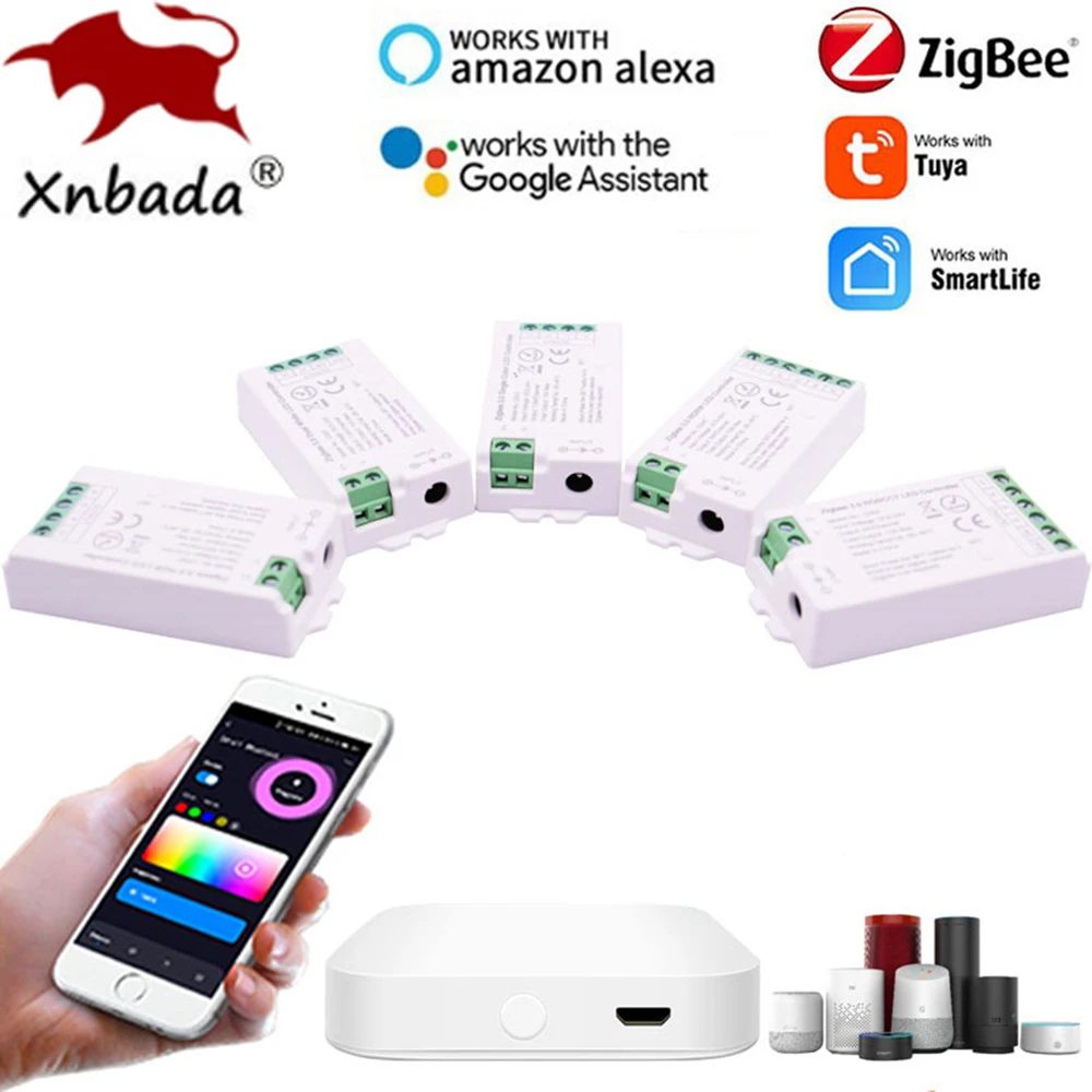 Tuya Zigbee RGB RGBW RGBCCT Controller 15A 12V Smart Life Gateway Hub ...