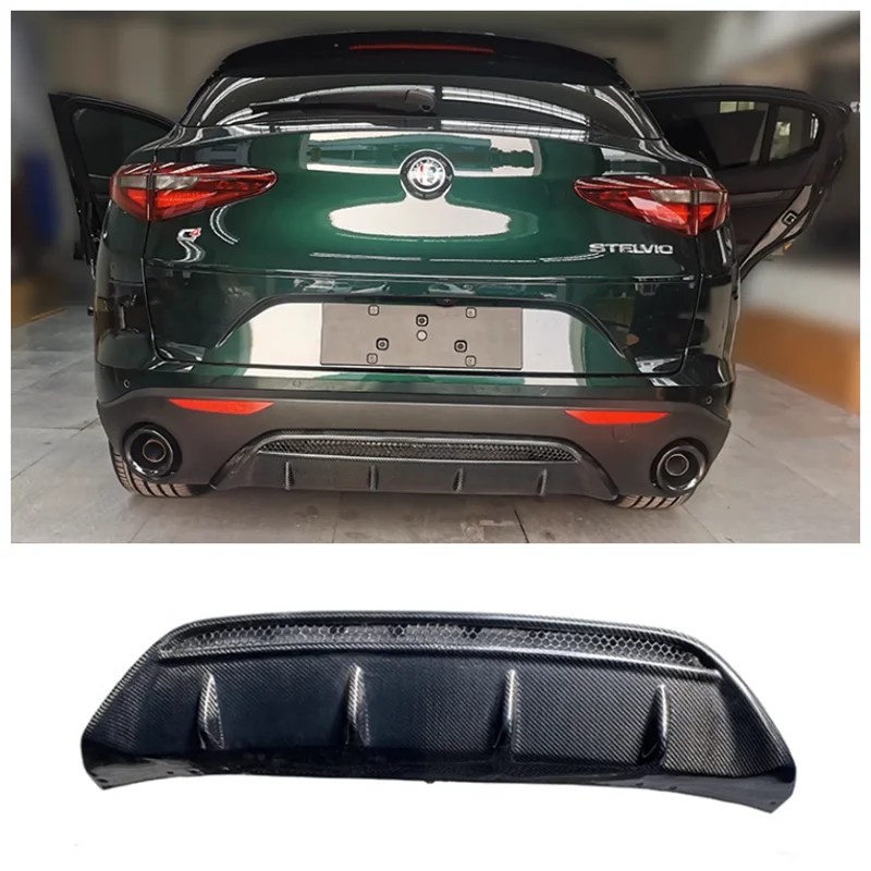 For-Alfa-Romeo-Stelvio-2017-2023-High-Quality-Black-Carbon-Fiber-Car ...