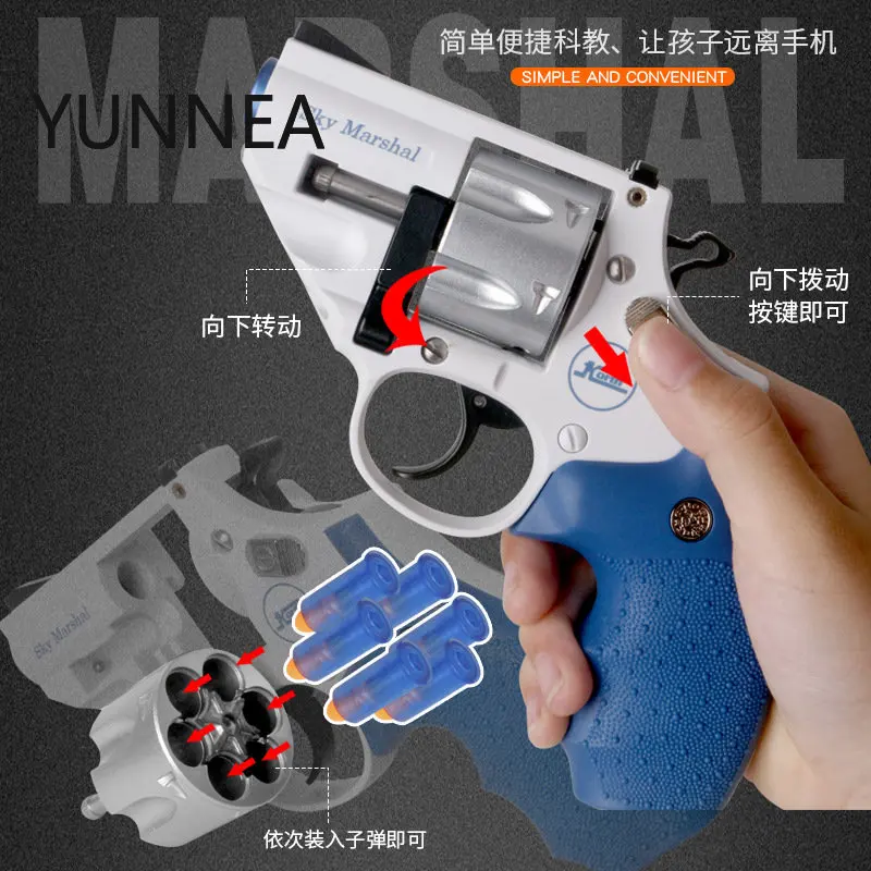 Korth-Sky-Marshal-9mm-Revolver-Toy-Pistol-Handgun-Blaster-Soft-Bullet ...
