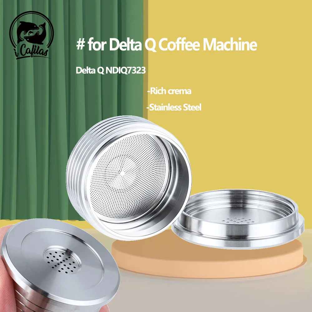 Reusable-Capsule-for-Delta-Q-DIQ7323-Machine-Stainless-Steel-Refillable ...