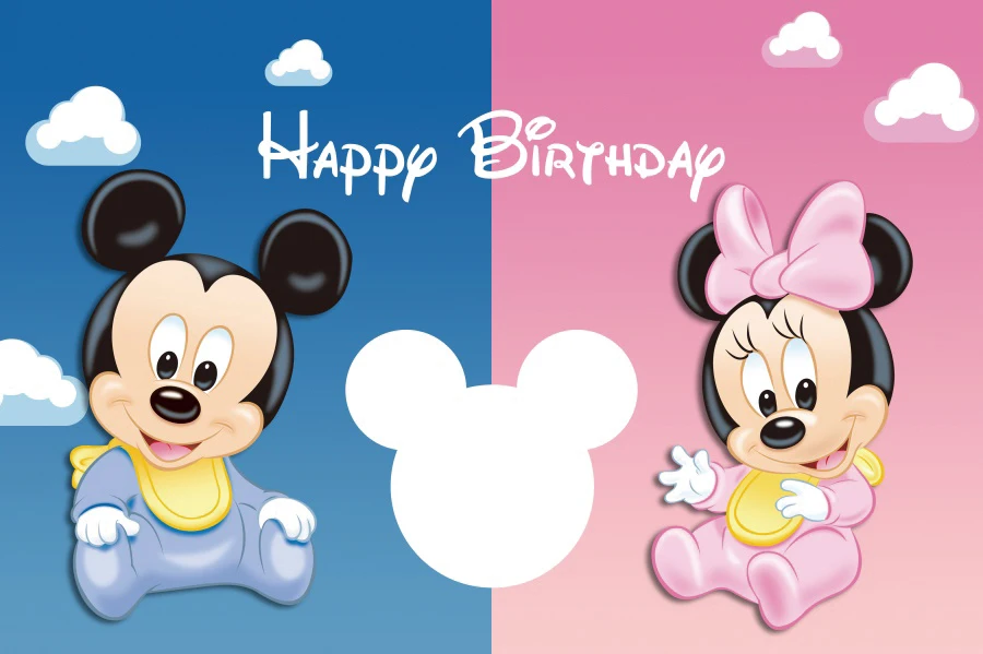 Baby Mickey Mouse And Minnie Mouse