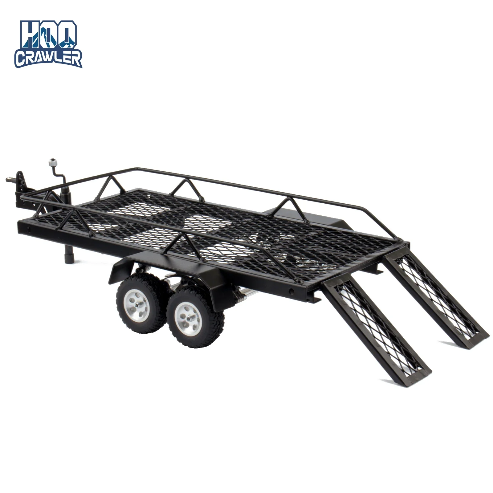 1-18-1-24-Trailer-for-Hauling-Behind-Car-Metal-Hitch-Mount-Trailer-with ...
