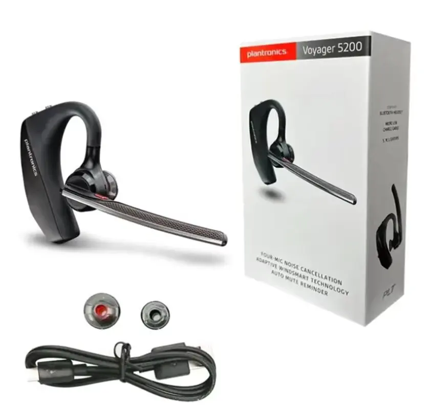 Plantronics-auriculares-inal-mbricos-Poly-Voyager-5200-5200-UC-con-Bluetooth-reducci-n-de-ruido ...