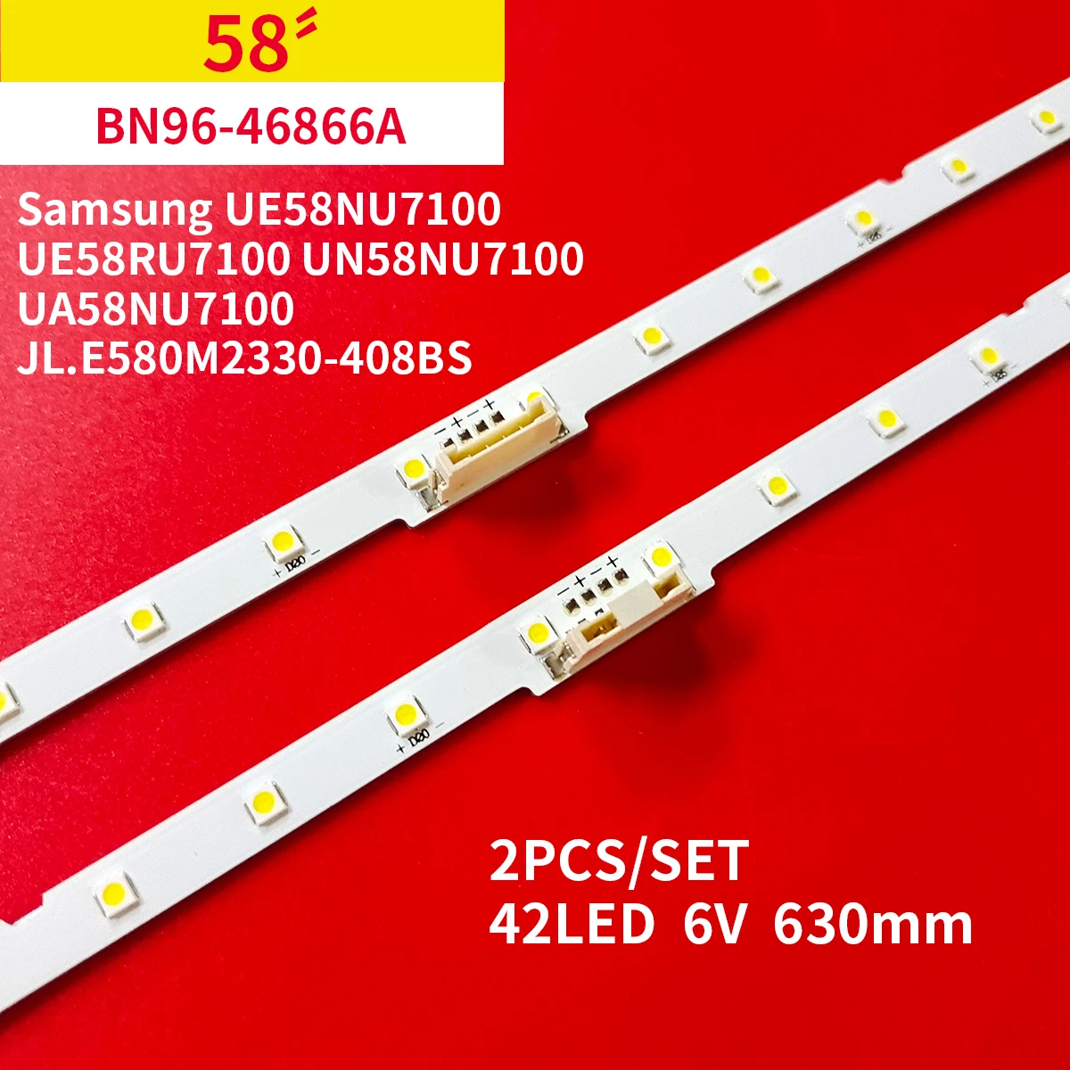 New-LED-backlight-strip-for-Samsung-UE58NU7100-UE58RU7100-UN58NU7100-UA58NU7100-LM41-00632A-BN96 ...
