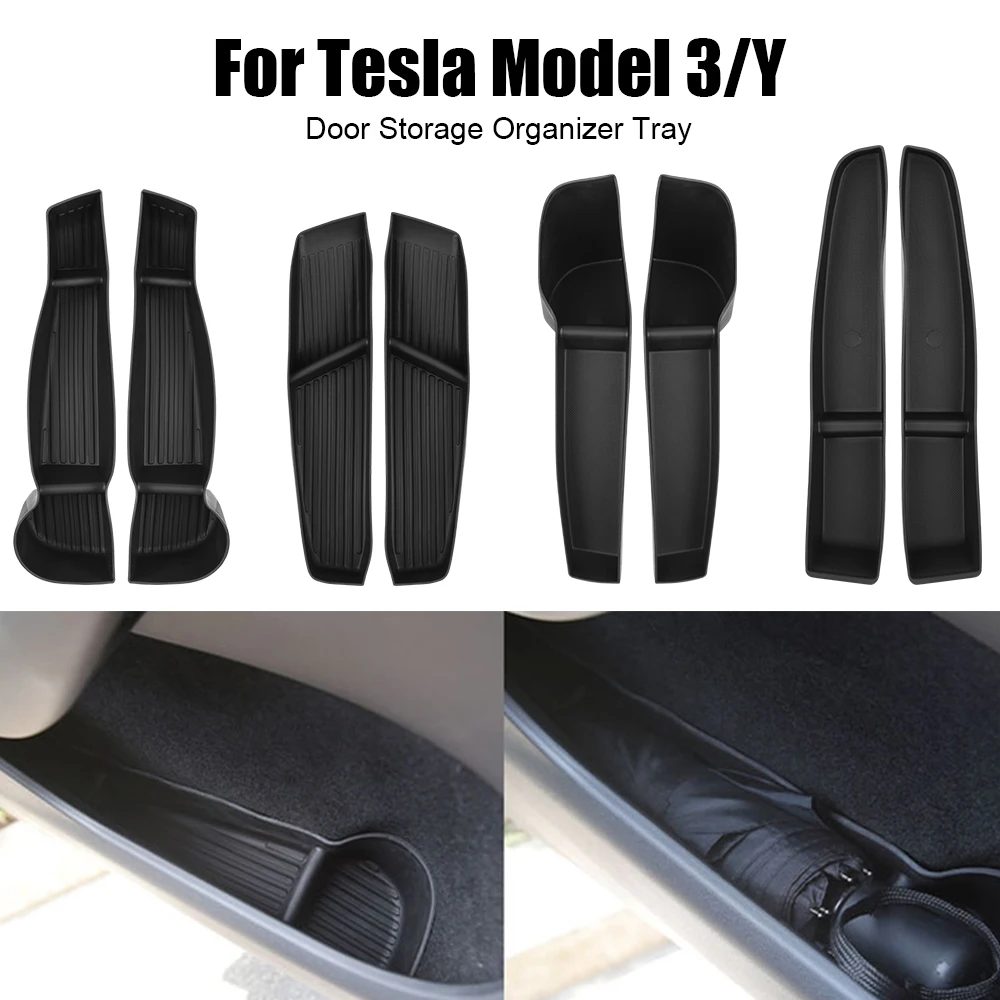 4pcs-Set-Car-Door-Side-Storage-Box-For-Tesla-Model-3-Model-Y-Front-Back ...