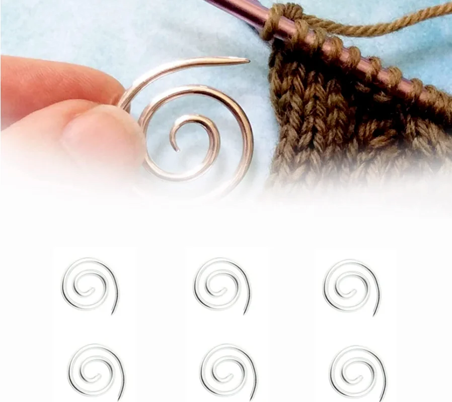 1-5pcs-Circular-Spiral-Cable-Needle-Knitting-Needle-Stitch-Holder-DIY ...