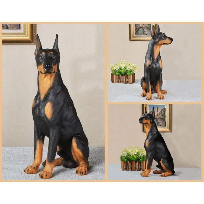 Hot-Selling-Courtyard-Watchdog-Simulation-Doberman-Decoration-Resin ...