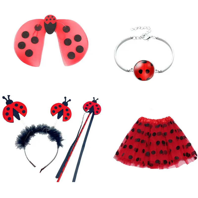 PESENAR-Ladybug-Headband-Ladybug-Wings-and-Masks-Ladybug-Costume-Set ...