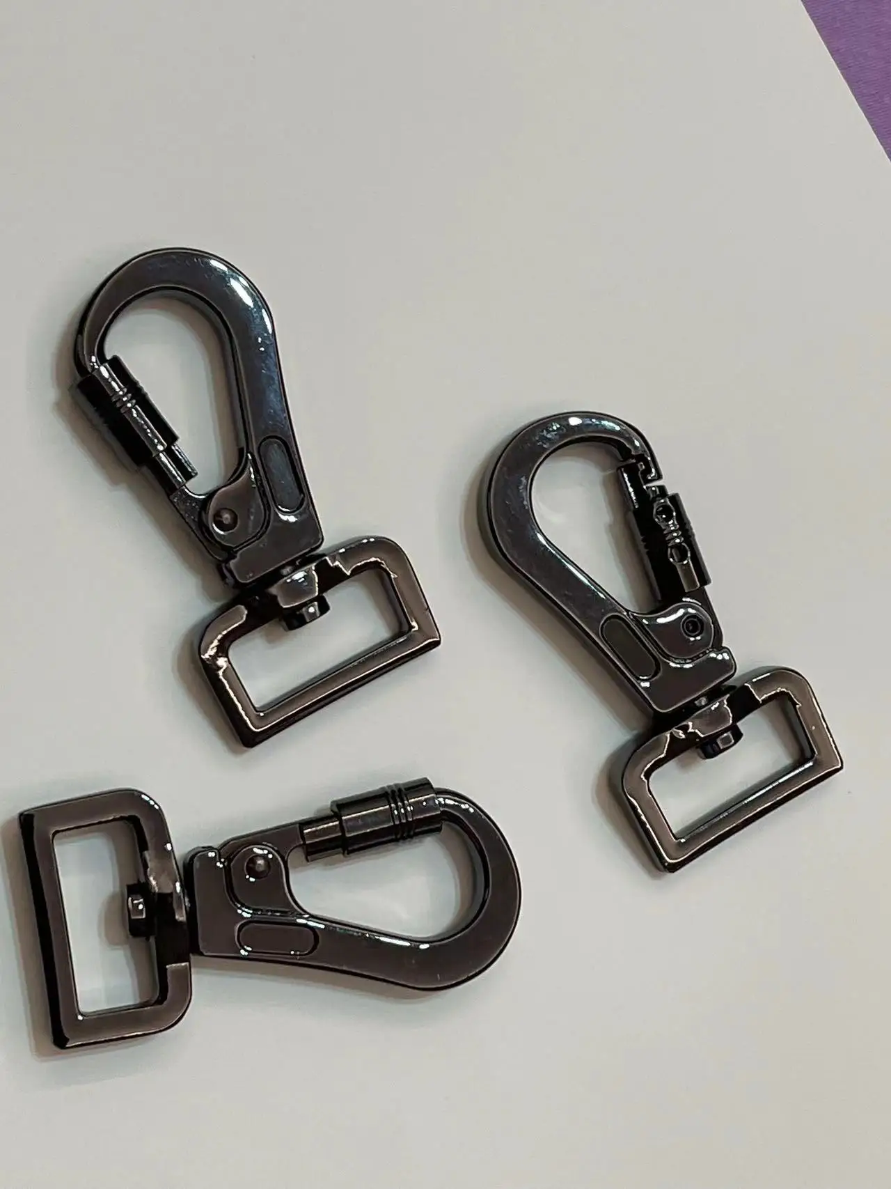Dog Leash Clips Locking Snap Hook Heavy Duty Swivel Lobster Claw Clasps ...