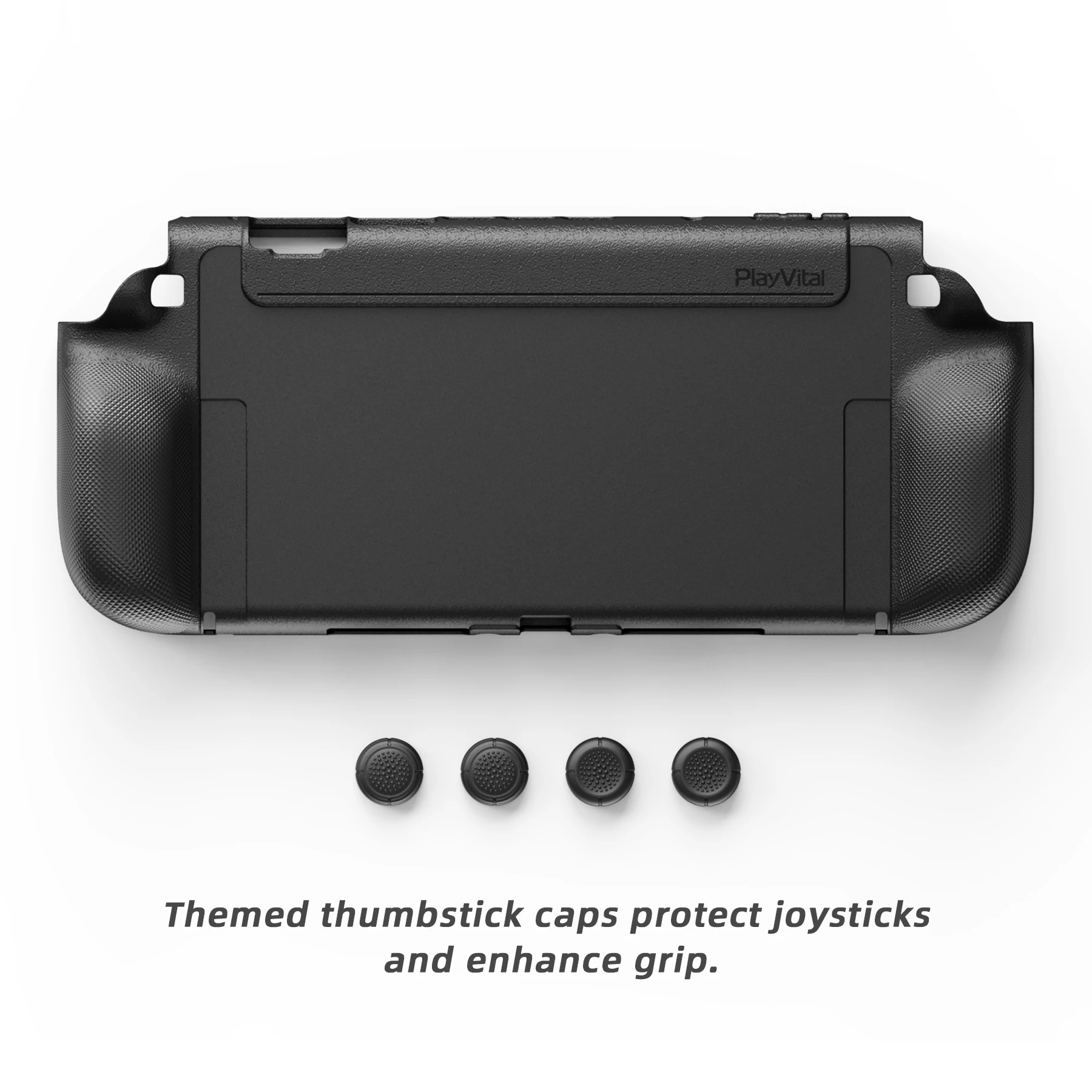 PlayVital PURE Grip Case for Nintendo Switch 2, Shockproof TPU Cover ...