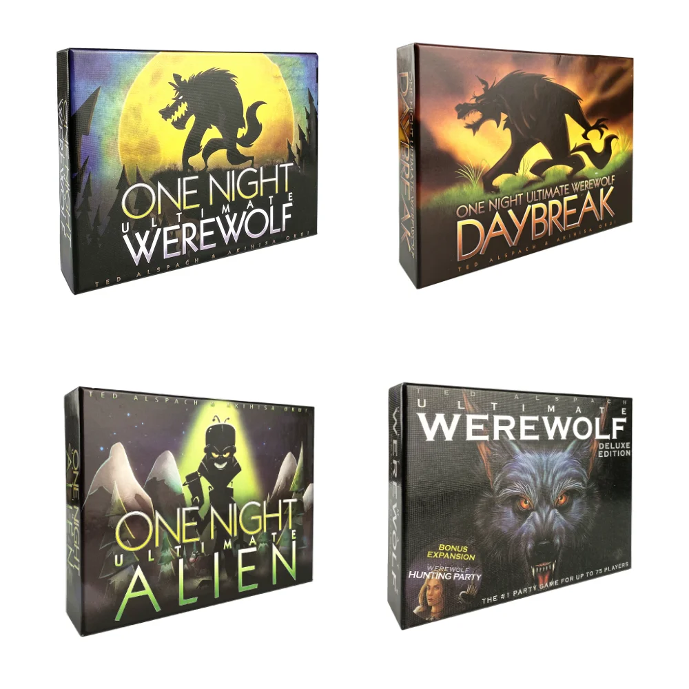 One Night Ultimate Werewolf Cards Collection Board Game Alien Super ...
