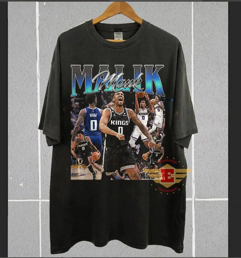 Malik-Monk-Basketball-shirt-Classic-90s-Graphic-Tee-Unisex-Vintage ...